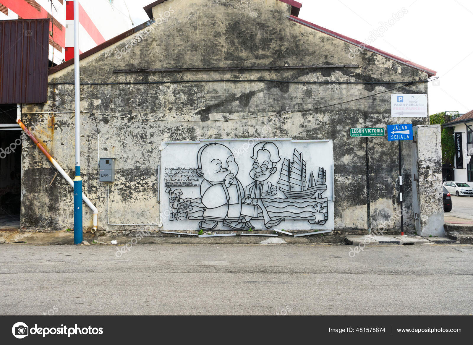 Graffiti Wall George Town Malaysia — Stock Editorial Photo © bennnn ...