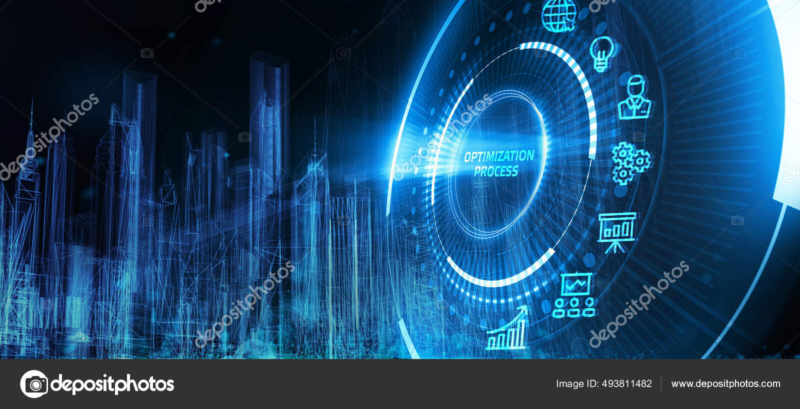 Optimization Software Technology Process System Business Concept ...
