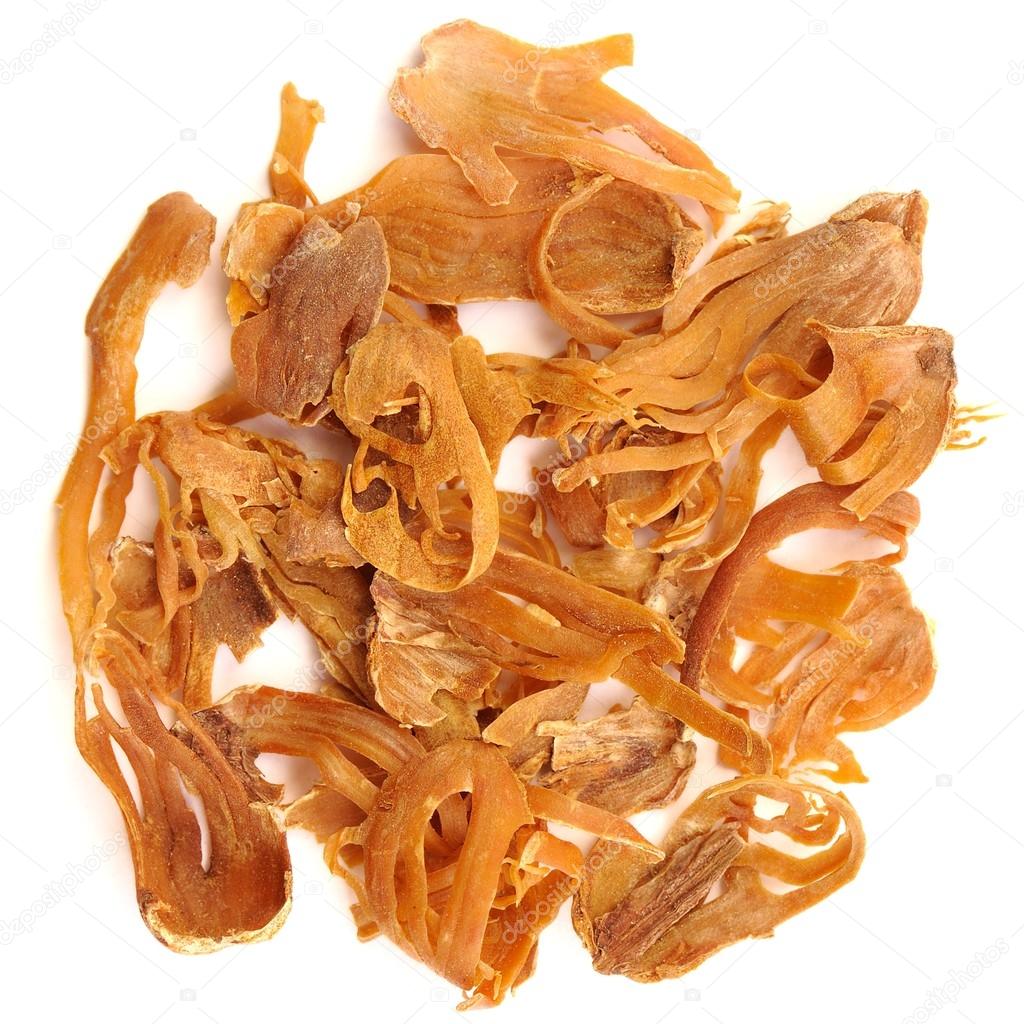 Mace, nutmeg flower in round shape isolated Stock Photo by ...