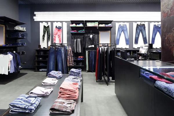 Brand new interior of cloth store - Stock Image - Everypixel