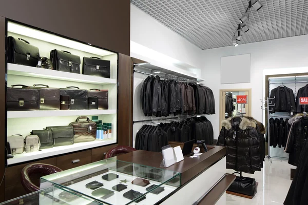 Brand new interior of cloth store - Stock Image - Everypixel