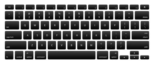 11,051,870 Computer keyboard black Vector Images | Depositphotos