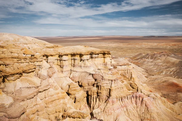 Bayanzag Flaming Cliffs Gobi Desert Mongolia Plain - Stock Image ...
