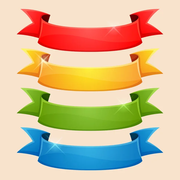 Listones de colores Imágenes Vectoriales, Gráfico Vectorial de Listones ...
