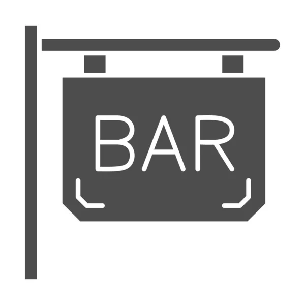 Pub signboard with stars, sign, signage solid icon, bars and pubs ...