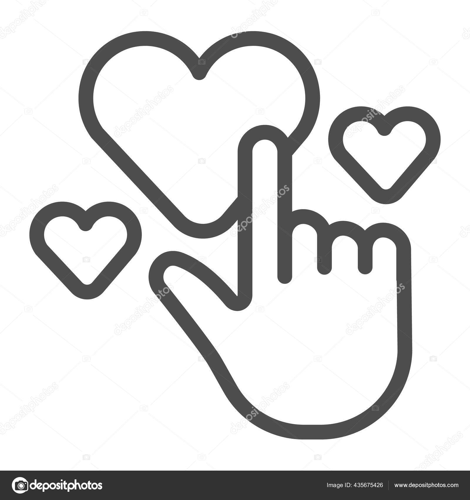 Hjertetegn Med Fingrene