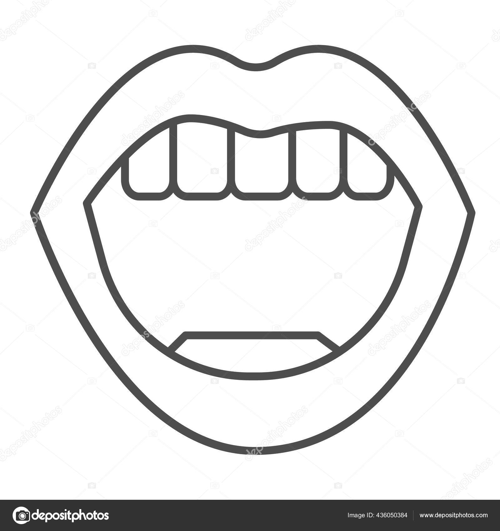 Open Mouth Clipart Black And White - Infoupdate.org
