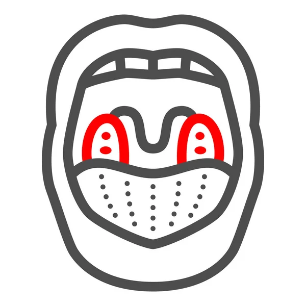 Tonsils of throat disease Vector Art Stock Images | Depositphotos