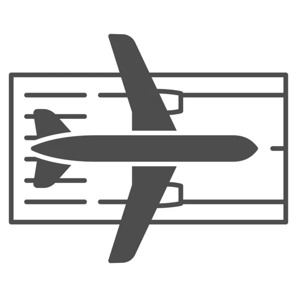 Airplane flight solid icon, airlines concept, plane in flight vector ...