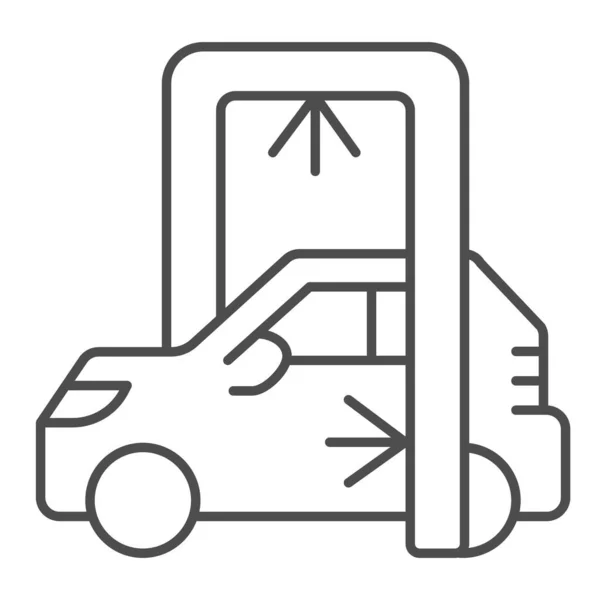 Process of washing car in conveyor car wash line icon, car washing ...