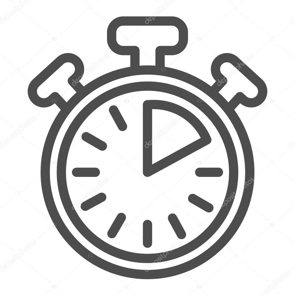 Cronómetro con botones, 10 segundos, temporizador, icono de línea de ...