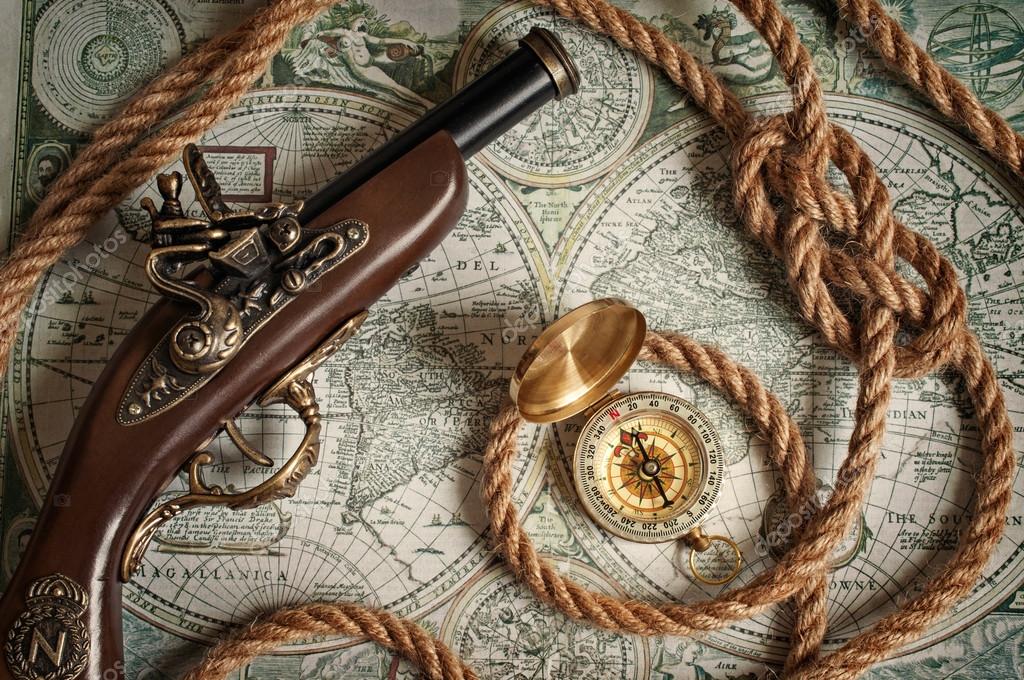 Nautical or pirate background Stock Photo by ©viktoriya89 107442906