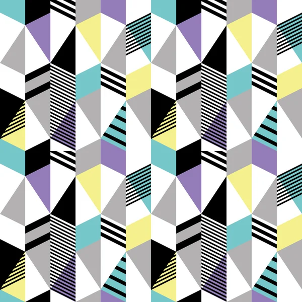 Seamless geometric pattern with triangles. — Stock Vector © PGMart ...