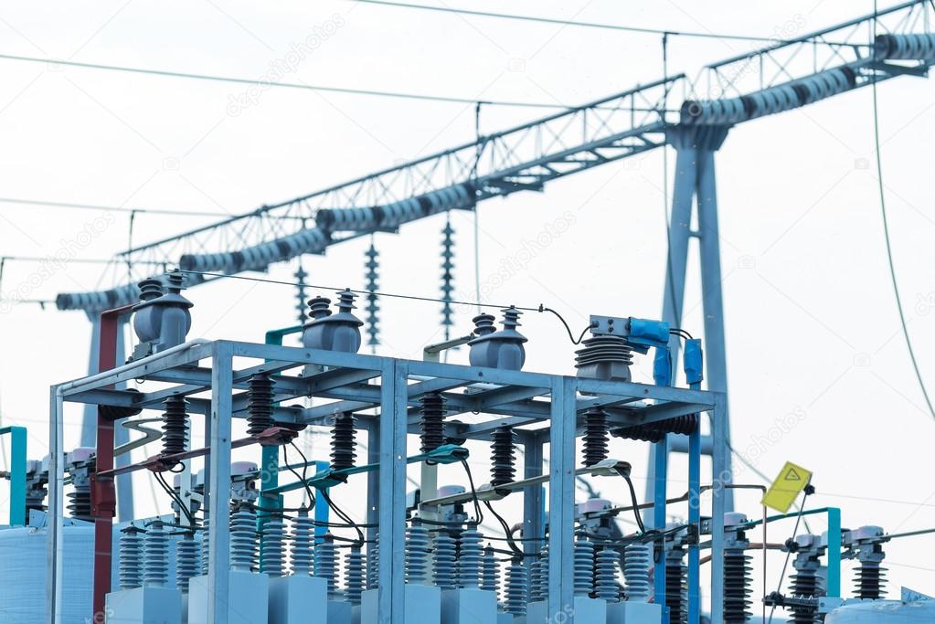 Substation equipment, blue tone picture — Stock Photo © gyn9037 #105094984