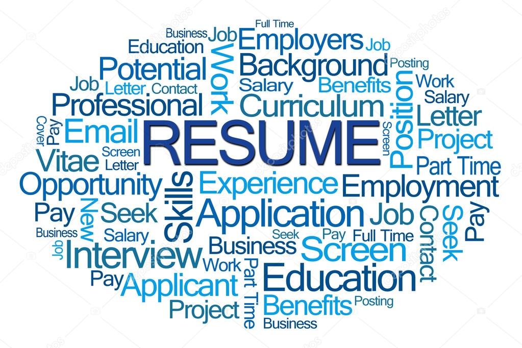 Resume Word Cloud — Stock Photo © ventanamedia #92841138