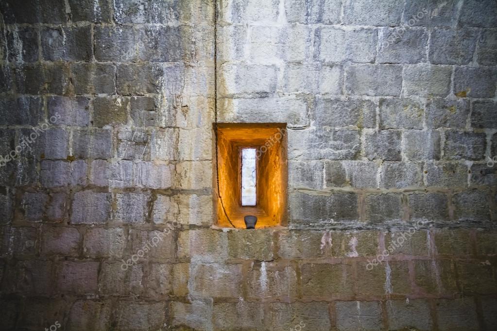 Narrow window in fortress castle Stock Photo by ©outsiderzone 75363029