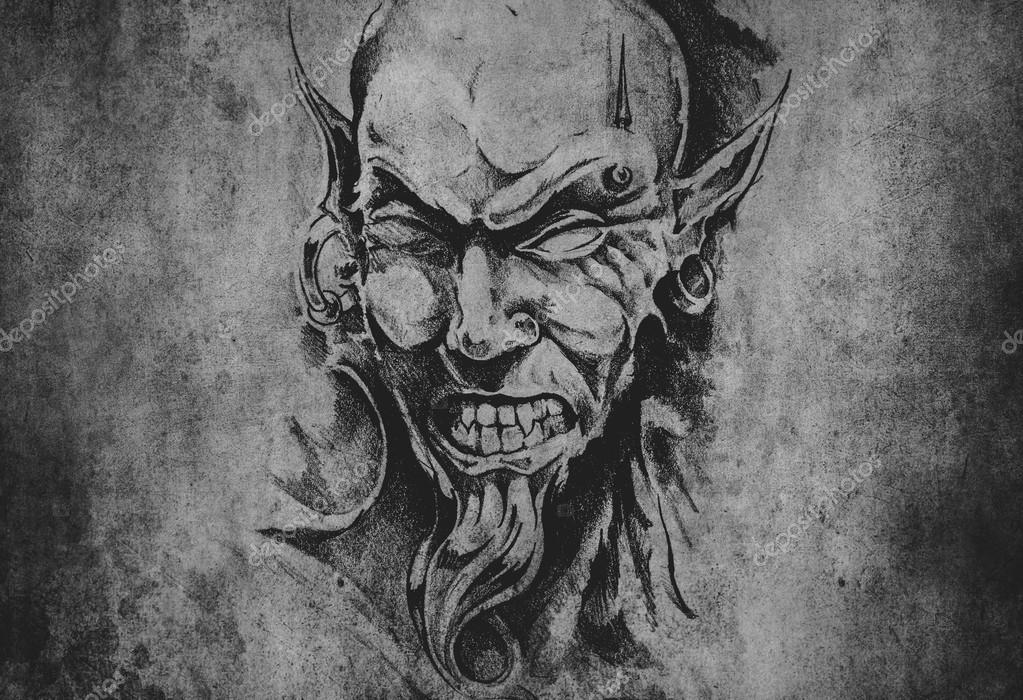 Devil Face Tattoo