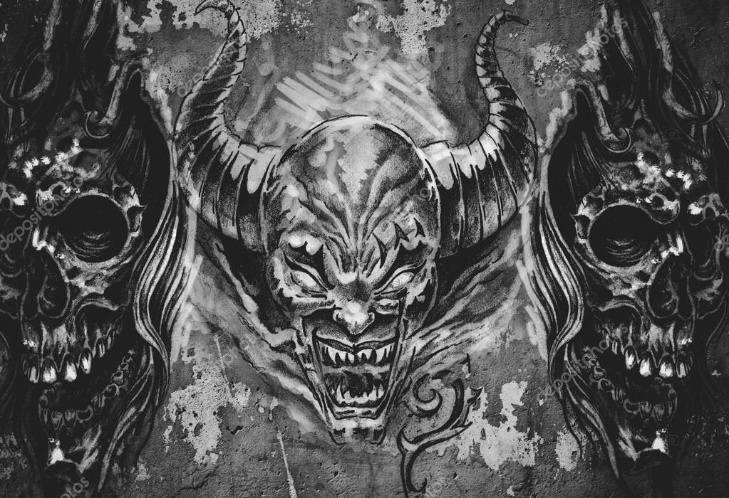 Demons And Devils Drawings