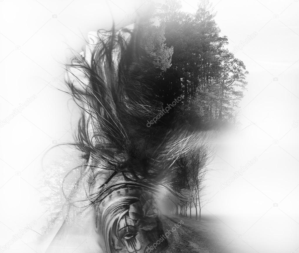 Charcoal Drawings Of Sad Faces