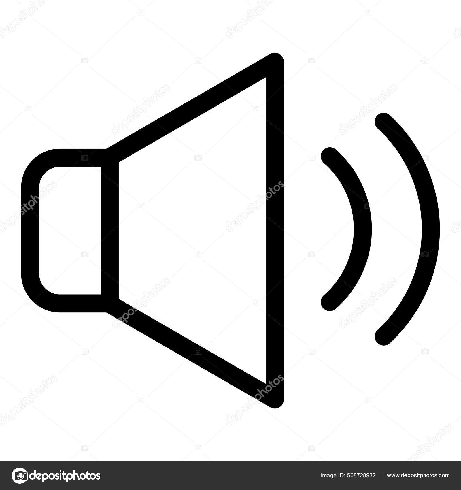 Speaker Simple Vector Icon White Background Stock Vector by ...