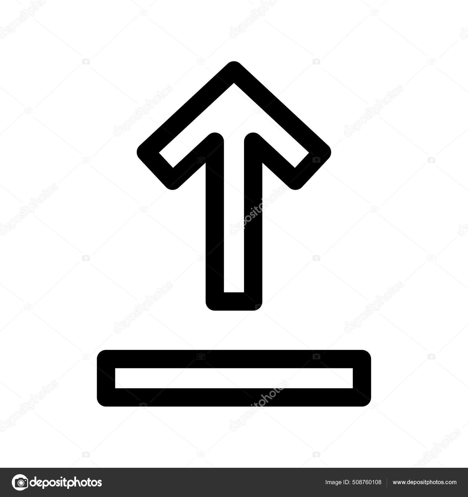Uploading Simple Icon Vector Illustration Stock Vector by ©kiranshastry ...