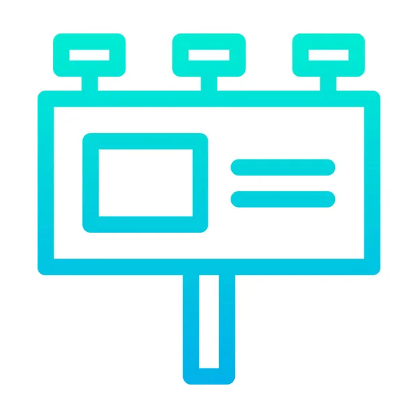 Billboard Simple Vector Icon White Background Stock Vector by ...