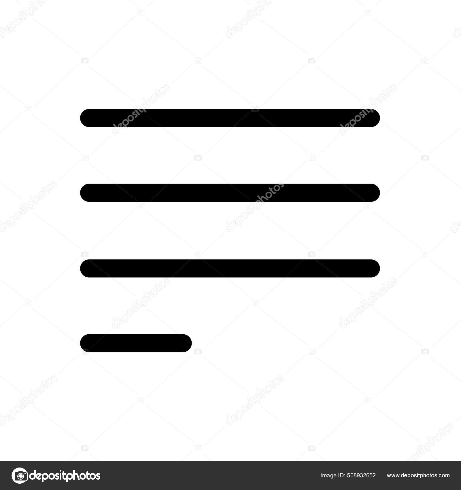 Text Align Simple Icon Vector Illustration Stock Vector Image by ©kiranshastry #508932652