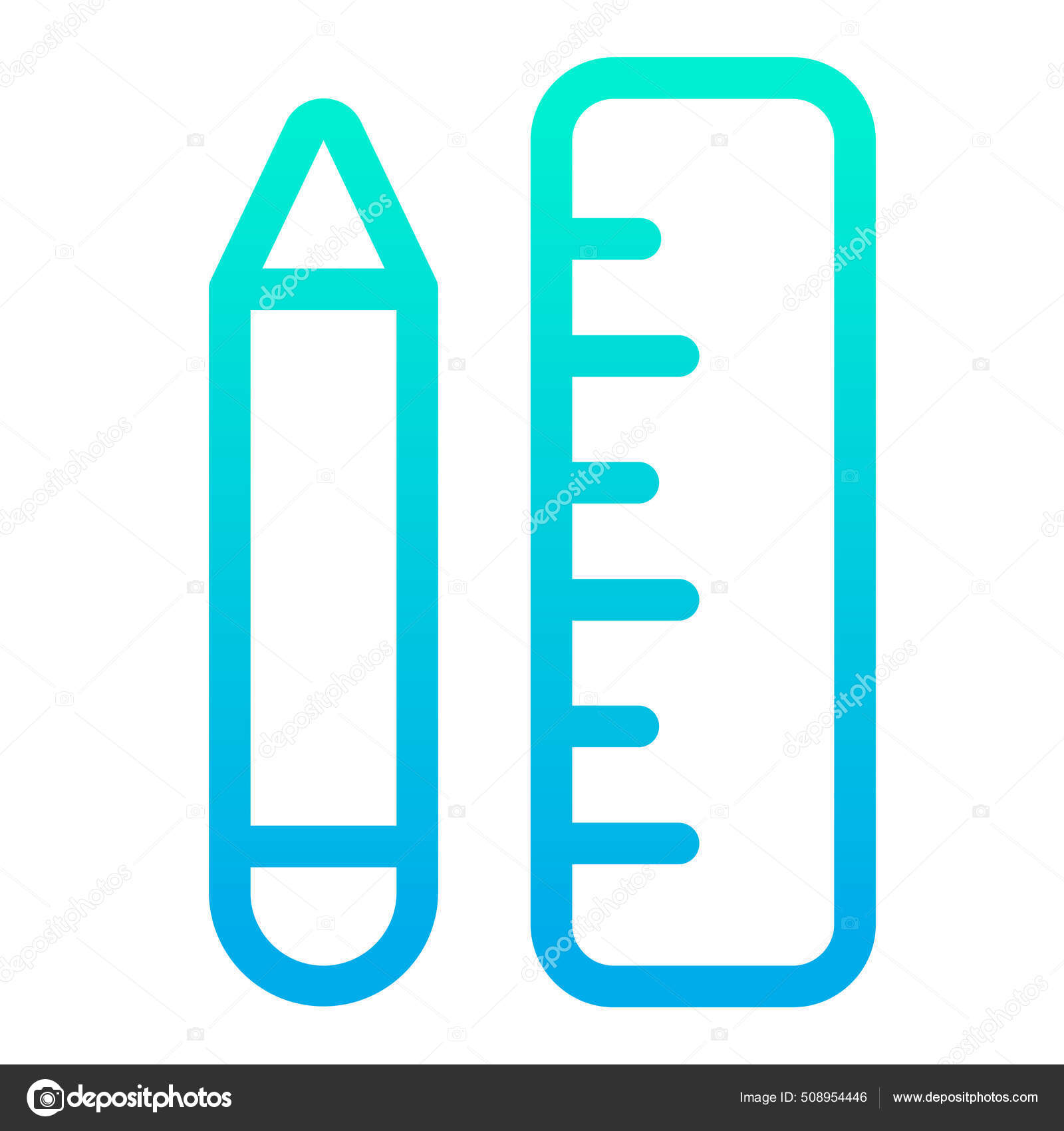 Design Concept Minimalistic Vector Icon Isolated White Stock Vector by ...