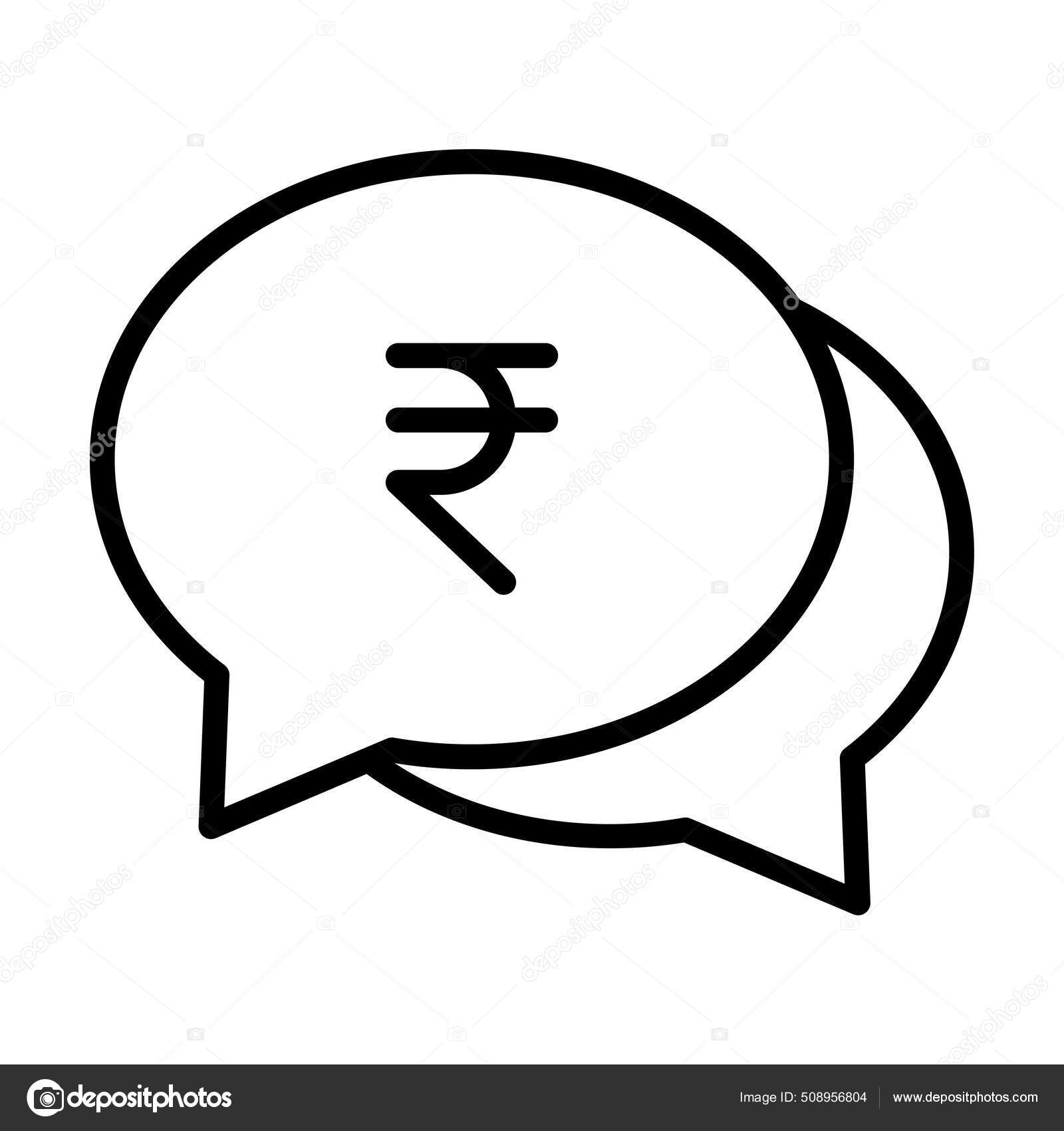 Chat Concept Simple Art Vector Illustration Stock Vector by ...