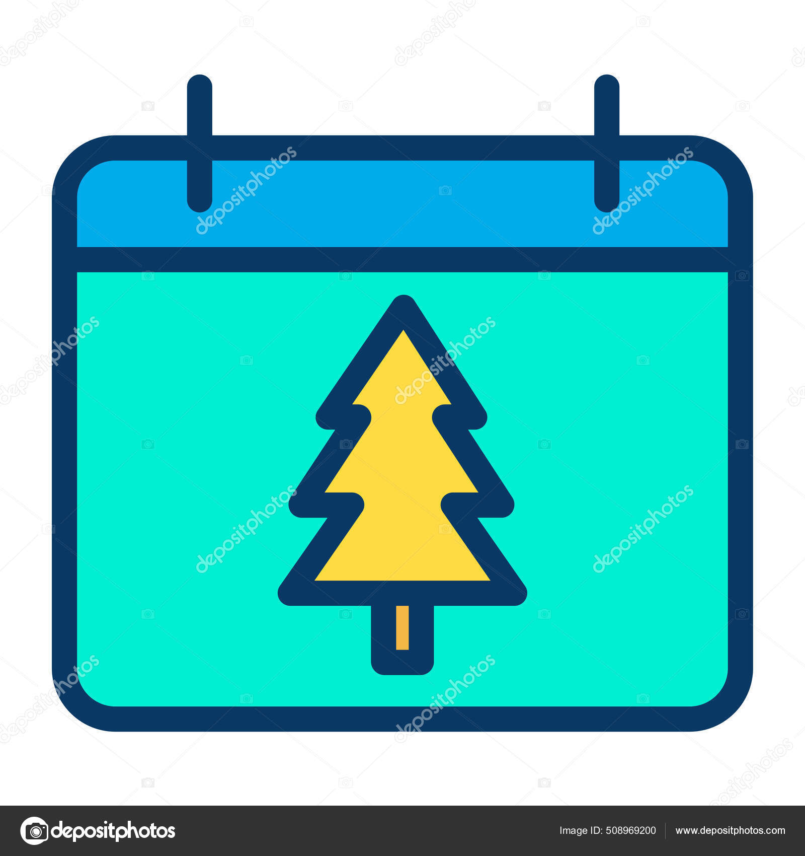 Simple Calendar Vector Icon Illustration White Background Stock Vector ...