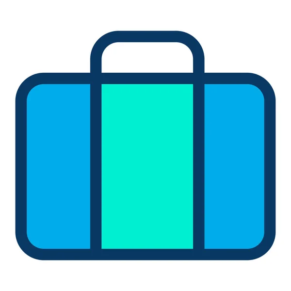 Simple Briefcase Vector Icon Illustration White Background Stock Vector ...