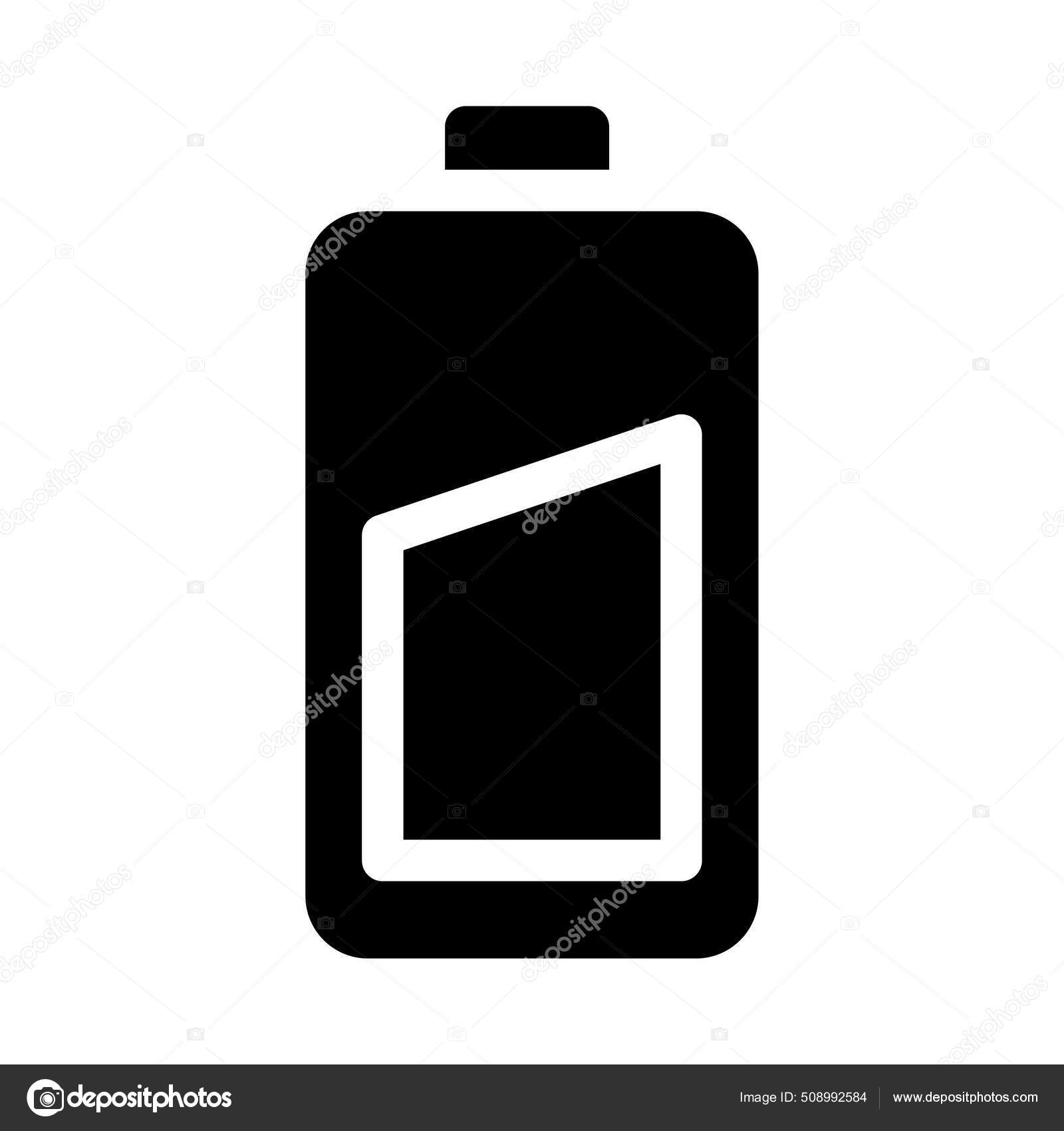 Battery Flat Icon White Background Stock Vector Image by ©kiranshastry ...