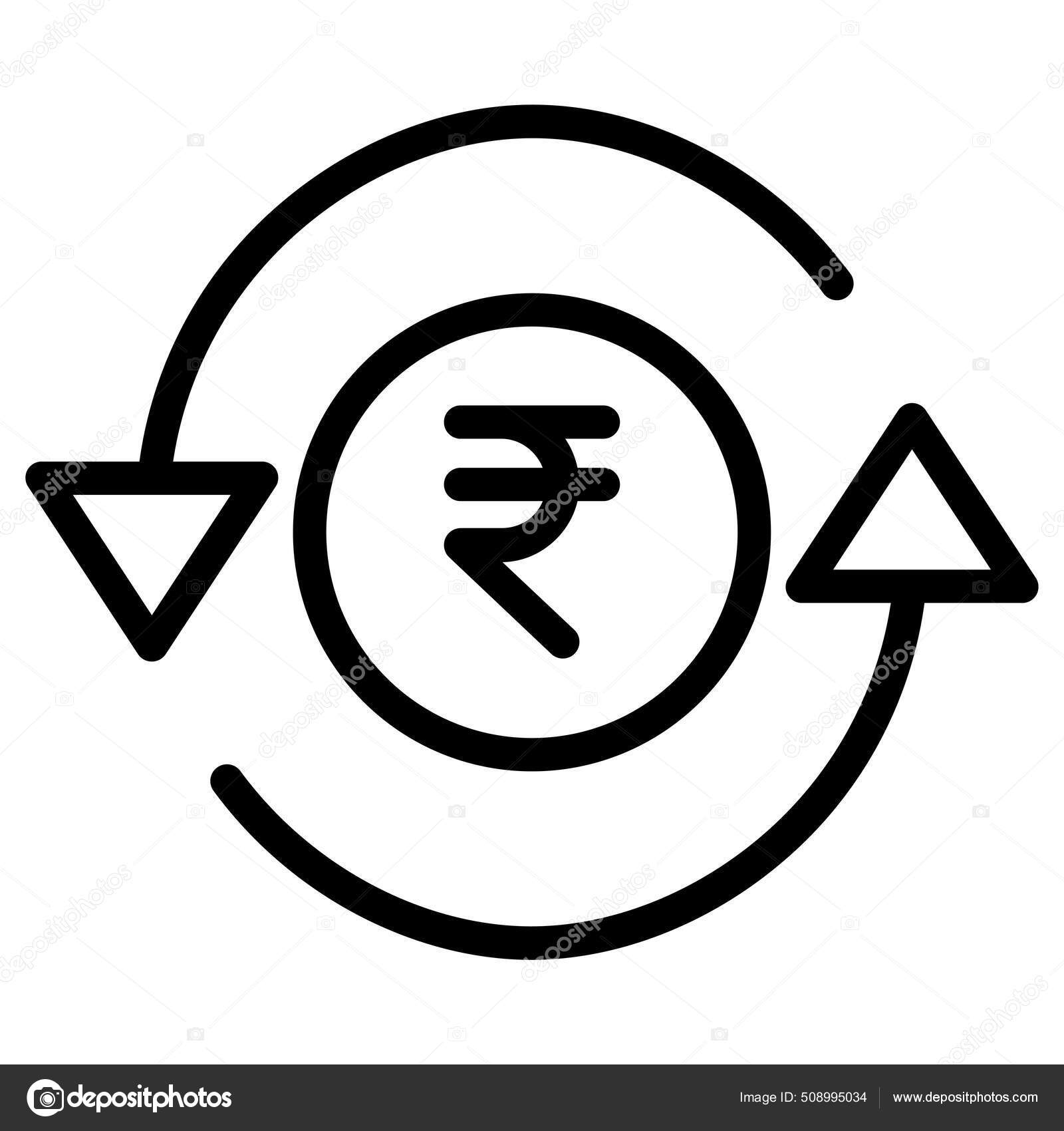 Rupees Vector Illustration Indian Currency Money Indian Rupee Stock ...