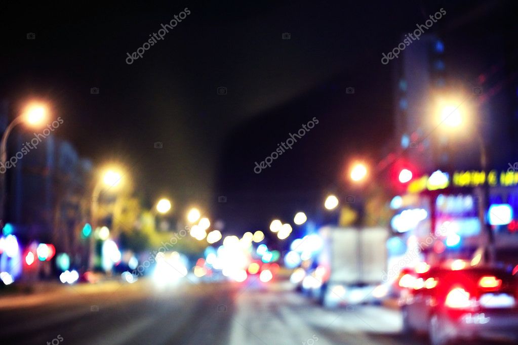 Night road lights Stock Photo by ©xload 105741894