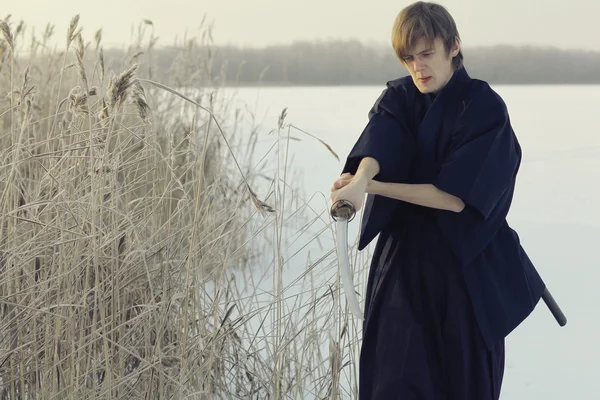 Japanese ninja winter portrait Stock Photos, Royalty Free Japanese ...