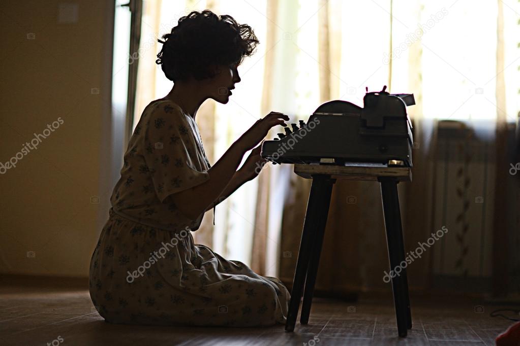 Woman Writer Typing