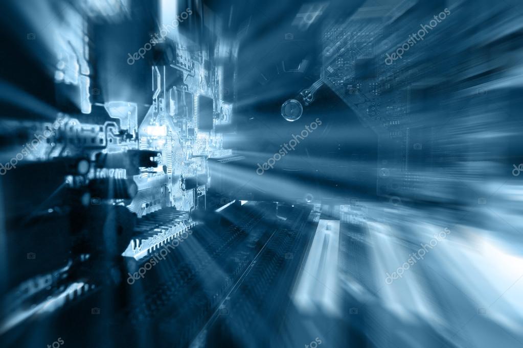 Microelectronics computer chip background Stock Photo by ©xload 87283272