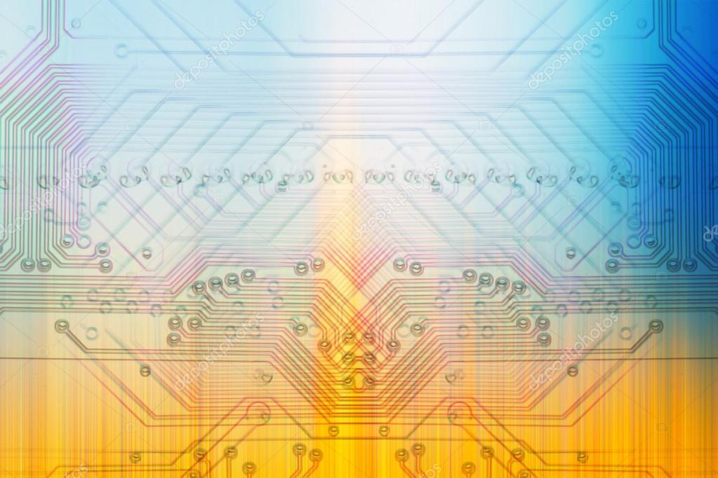 Microelectronics computer chip Stock Photo by ©xload 87370184