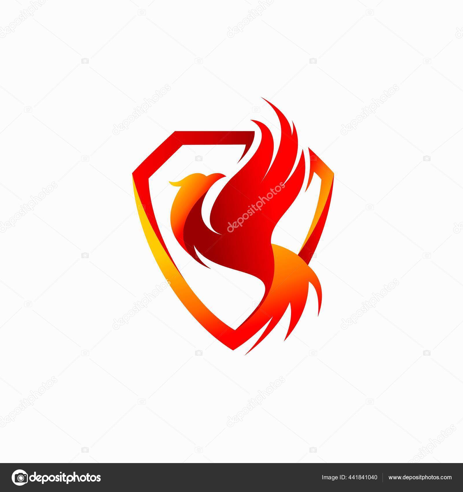 Phoenix Logo Shield Concept Stock Vector Image by ©nitarismayanti95 ...