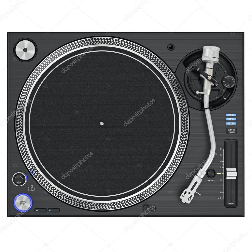 Dj Turntable Top View