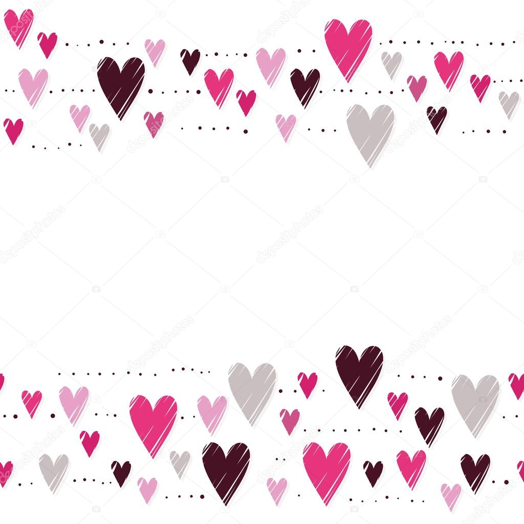 Hearts Horizontal Border