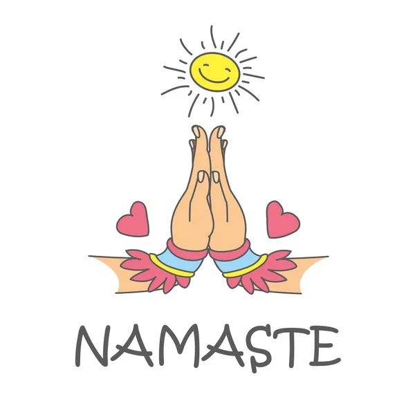 Namaste welcome Vector Art Stock Images | Depositphotos