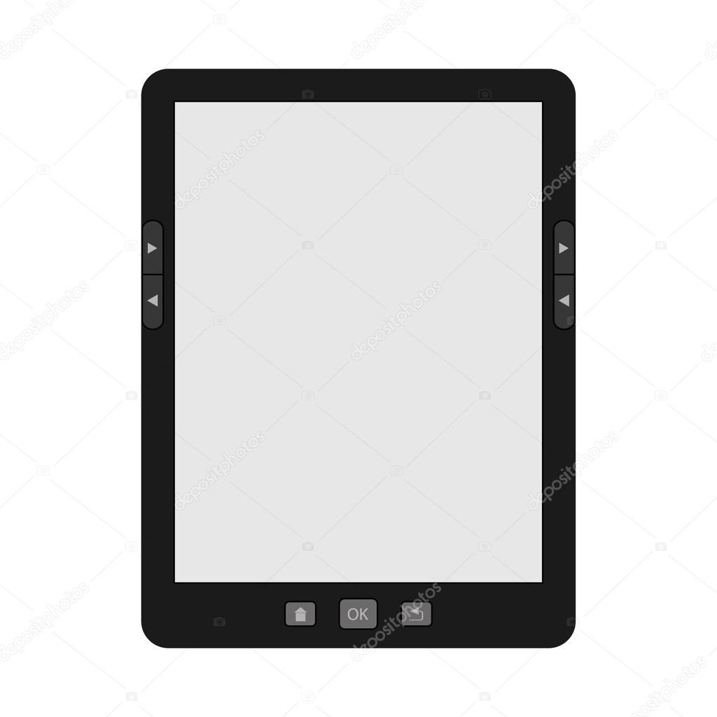 Portable modern tablet e-book reader Stock Vector Image by ©naum100 ...