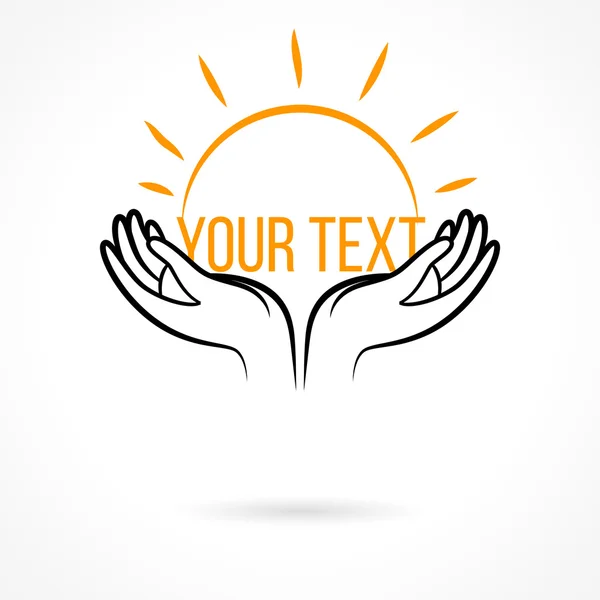 Hand and sun Vector Art Stock Images | Depositphotos