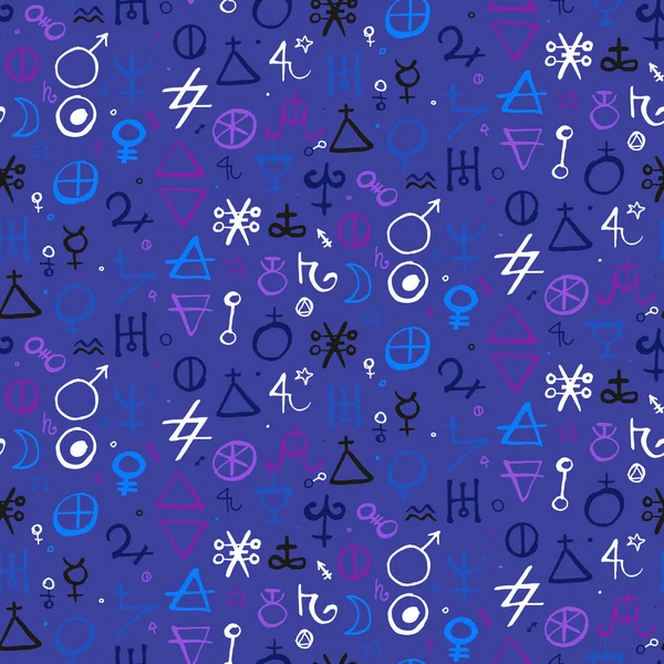 Pattern with alchemy symbols Stock Vector Image by ©tukkki #88736118