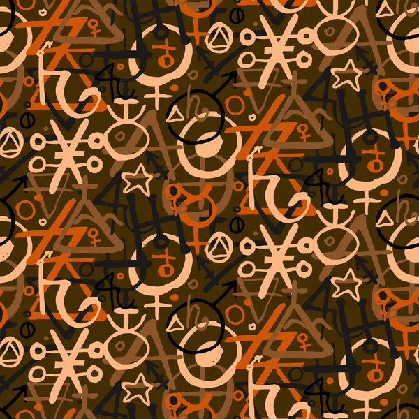 Pattern with alchemy symbols Stock Vector Image by ©tukkki #88735994