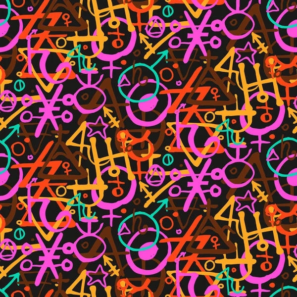 Pattern with alchemy symbols Stock Vector Image by ©tukkki #88735994