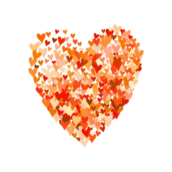 Illustration of big heart shape filled with hearts Stock Vector Image ...