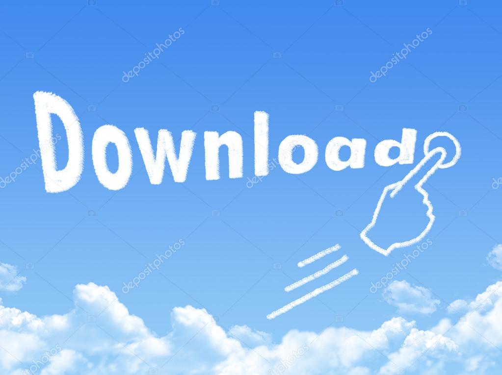 Download message cloud shape — Stock Photo © paisan191 #81391550