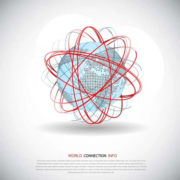 World connections network design Vector Art Stock Images | Depositphotos